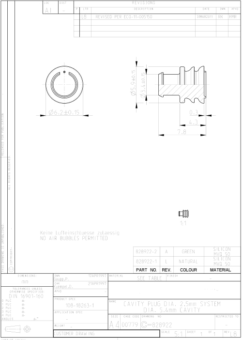 828922-1 waterproof auto plug wire seals - Wenzhou Kinkong Auto Parts ...