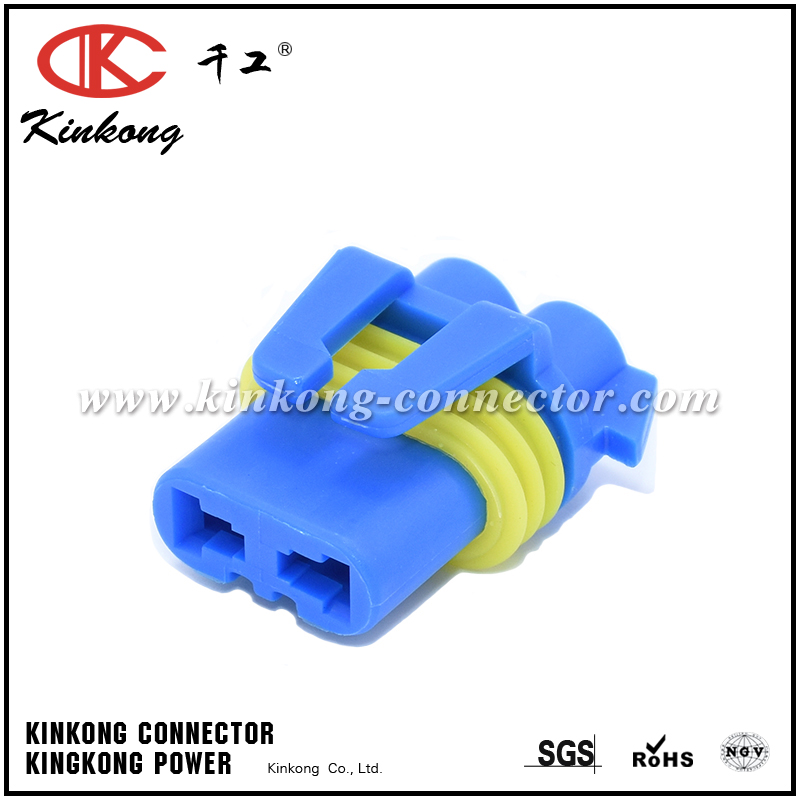 2 pole female blue automotive connectors 12059183 12059185
