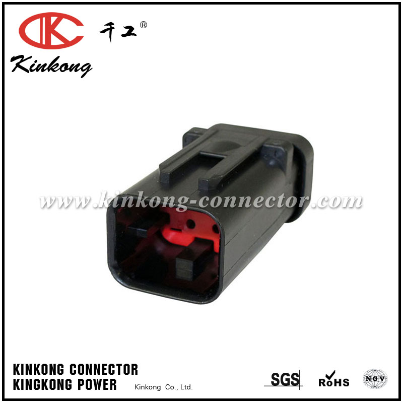 776488-1 Automotive male 4 pin waterproof connector for CAT Excavator ...
