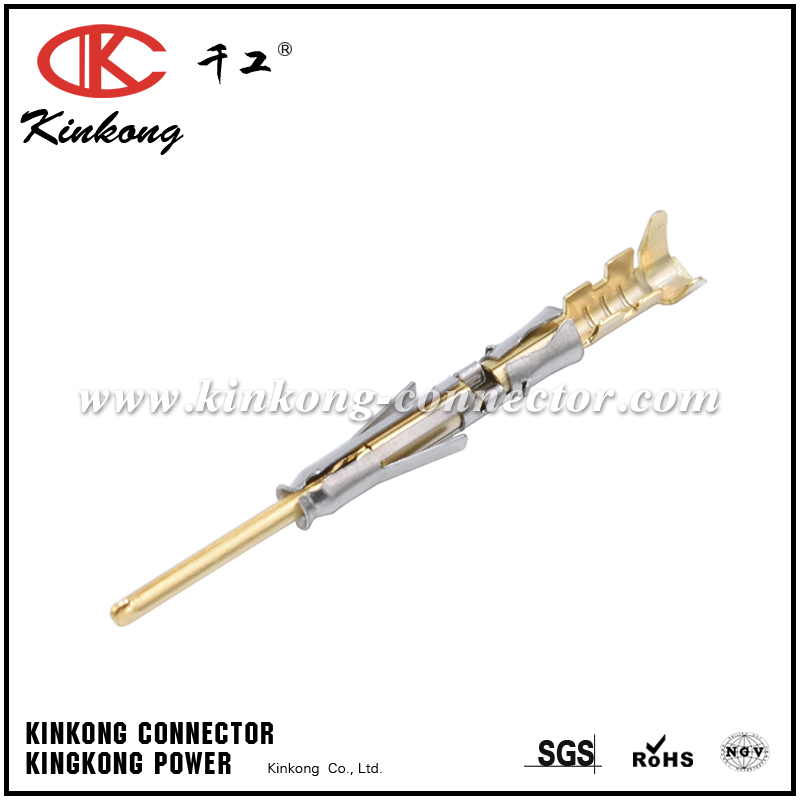 PIN CONTACT, STAMPED, SIZE 20, GOLD FLASH, WIRE RANGE 0.34-0.50MM², 22 ...