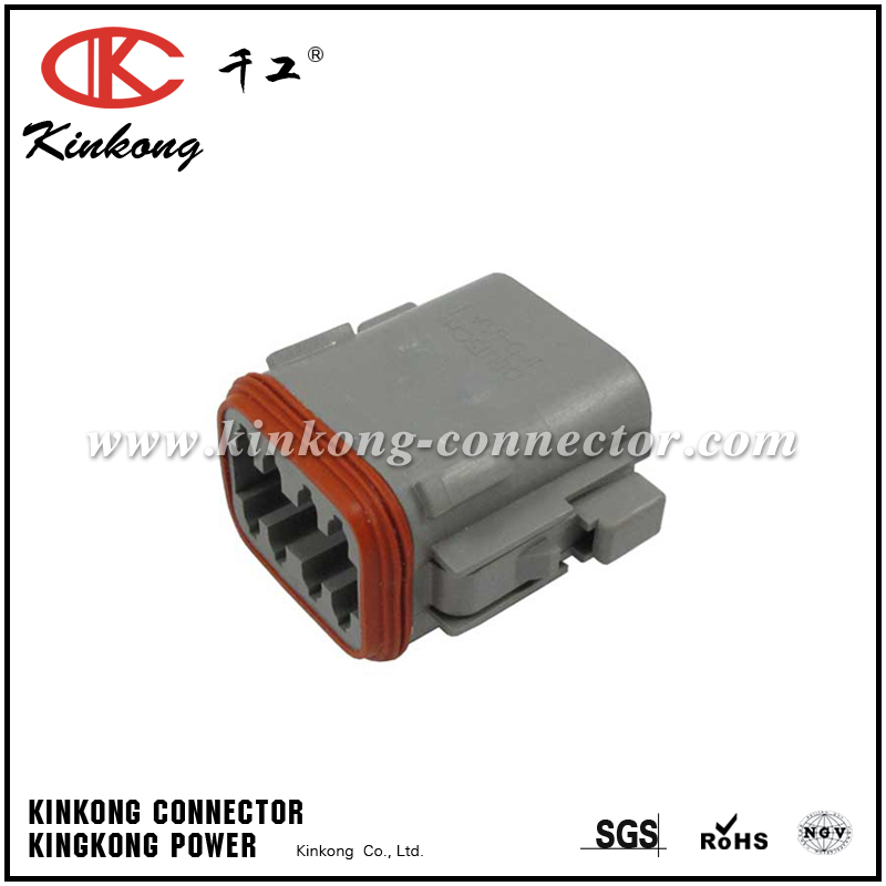 8 pole female automobile connector DT06-08SA-CE06