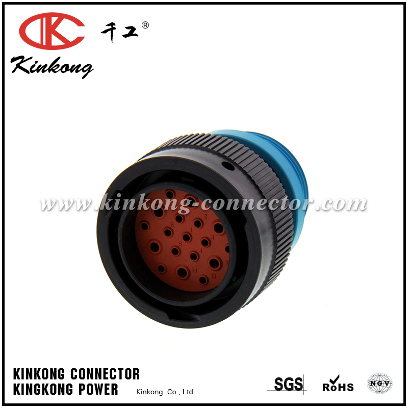 19 pin male electrical connector HDP26-24-19PE-L015