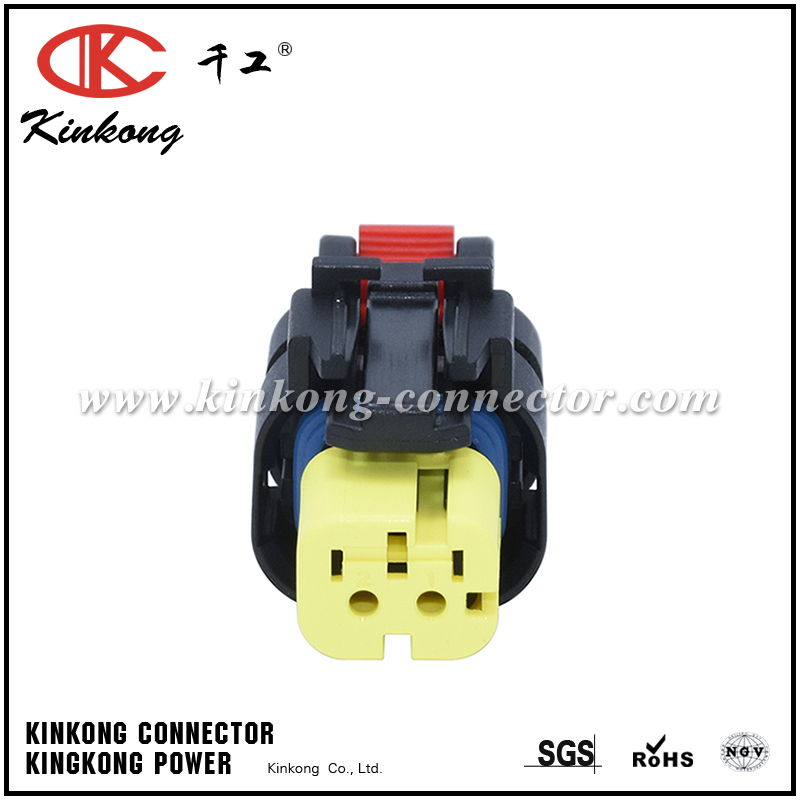 waterproof 2 hole auto female connector 776427-3